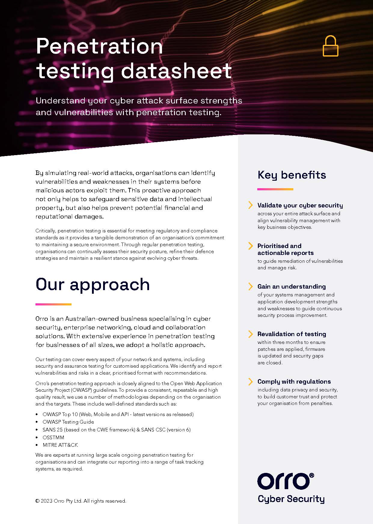 Brochures & Documents - Orro